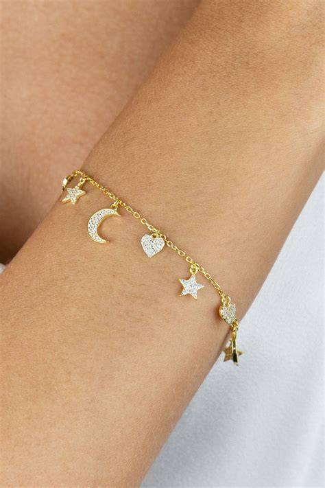 Dangling Charm Bracelets Gold Bracelet For Girl Gold Bracelet For