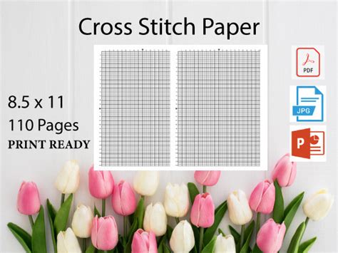 Cross Stitch 5 Count Graph Paper Graphic By Kdpstorm Creative Fabrica
