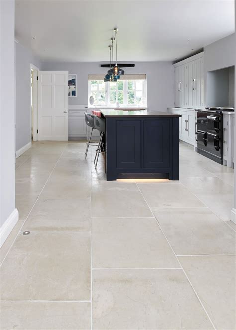 White Limestone Floor Tiles Branco Tumbled Stone Floor Stone Flooring