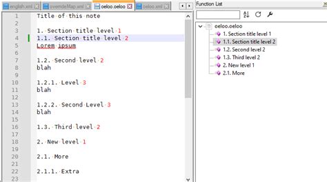 Is There A Way To Highlight Section Titles And Have A Content Summary In Notepad Notepad