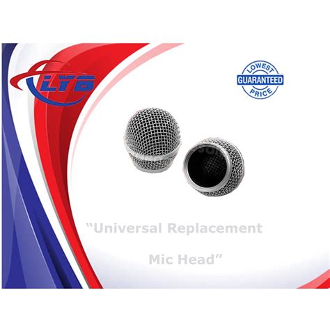 Universal Microphone Head Replacement Mic Head Silver Shopee Philippines