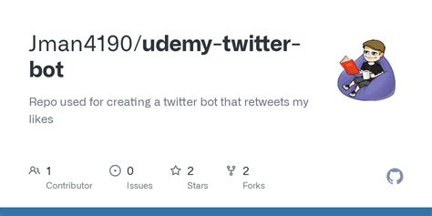 Github Jman4190udemy Twitter Bot Repo Used For Creating A Twitter Bot That Retweets My Likes