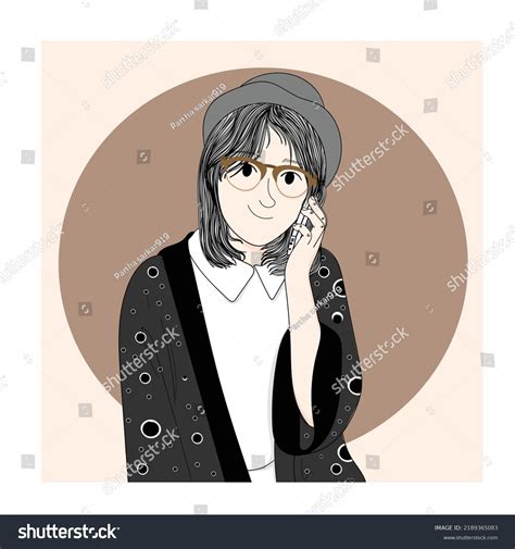 Girl Style Fashion Girl Glasses Illustration Stock Vector Royalty Free