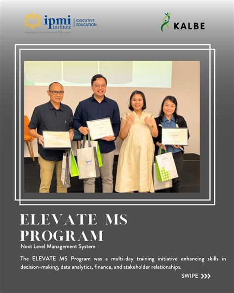 Collaborating Program Between Ipmi Executive Education And Pt Kalbe Farma Tbk One Of The Largest