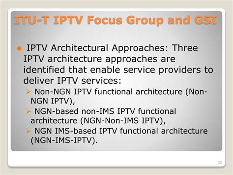 PPT An Overview Of IPTV Standards Development PowerPoint Presentation ID 2387223