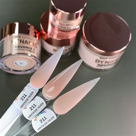 Dynamic Nail Supply Vintage Nude Acrylic Powder 211 Nude Color For
