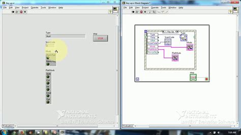 How To Use Key Down Key Up Event In Event Structure In Labview Youtube