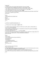 Quiz 2 CSCI 221 Docx Chapter 10 1 A Derived Class Is More Specific Than Its Parent Or Base