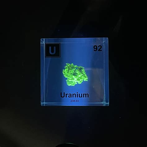 Uranium Cube Autunite Crystal 2 Engineered Labs Touch Of Modern