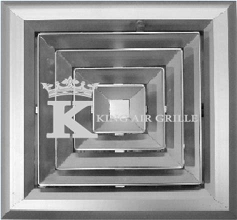 SQUARE CEILING DIFFUSER MODEL KSCD King Air Grille