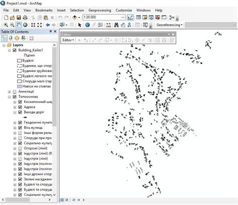 The Window Of The Converted Layer Of Buildings To The Geodatabase In