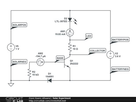 Solar Experiment CircuitLab