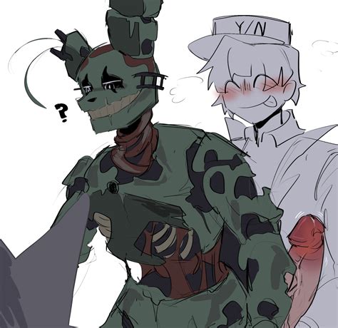 Rule 34 Animatronic Anthro Duo Five Nights At Freddys Five Nights At Freddys 3 Genitals Hi