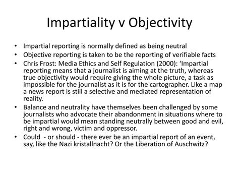 Ppt Objectivity And Impartiality Powerpoint Presentation Free