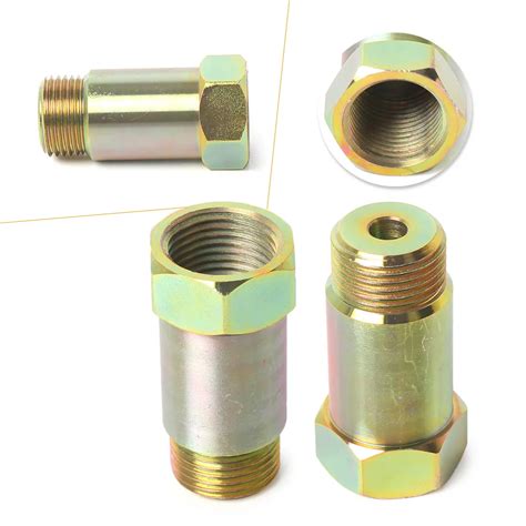 2pcs O2 Oxygen Sensor Extension Spacer Adapter Fix 45mm M18 X 1 5 For