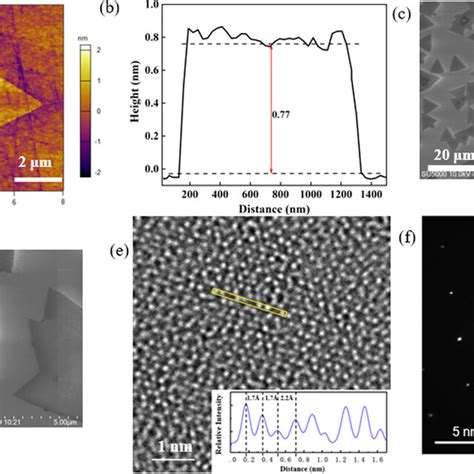 Sample Morphology And Characterization A Afm Image Of A Monolayer Download Scientific