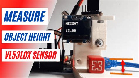 arduino height measuring using vl53l0x laser sensor visuino visual