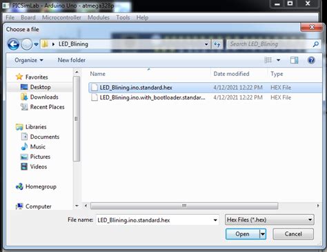 How To Use Picsimlab For Arduino Simulation Electronics Garage