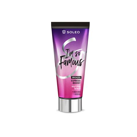 SO FAMOUS 150 ml Крем для загара в солярии с бронзатором Soleo | Stellina