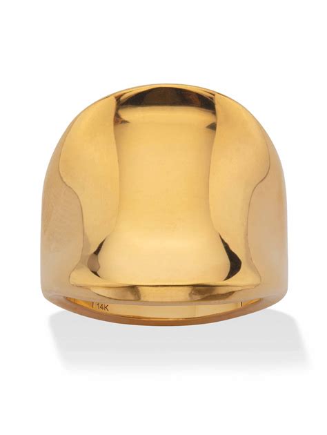 Palmbeach Jewelry Polished 14k Yellow Gold Ultra Lightweight Nano