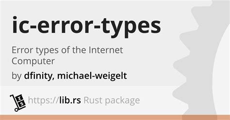 Ic Error Types Unregulated Finances In Rust Lib Rs