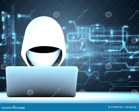 Anonymous Cute Hacker Concept Of Hacking Cybersecurity Cybercrime Cyberattack Etc Stock