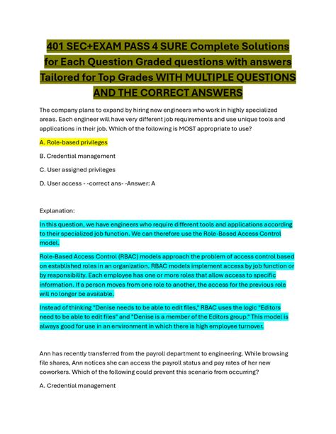 Access Control And Encryption Techniques Exams Computer Science Docsity
