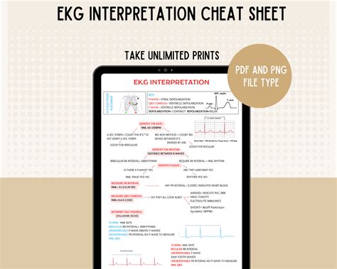 Ekg Interpretation And Dysrhythmias Ekg Cheat Sheet Ekg Rhythm Ekg Reading Ekg Notes