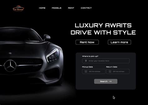 uiux design figma webdesign carrental userexperience