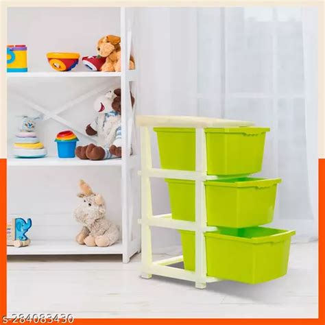 3 Xxl Multi Purpose Modular Drawer Storage System For Home And Office With Trolley Wheels And