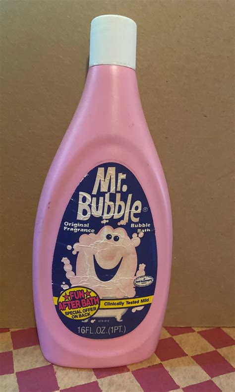 Authentic Vintage Mr Bubble Bubble Bath Original 1970s Pink Etsy