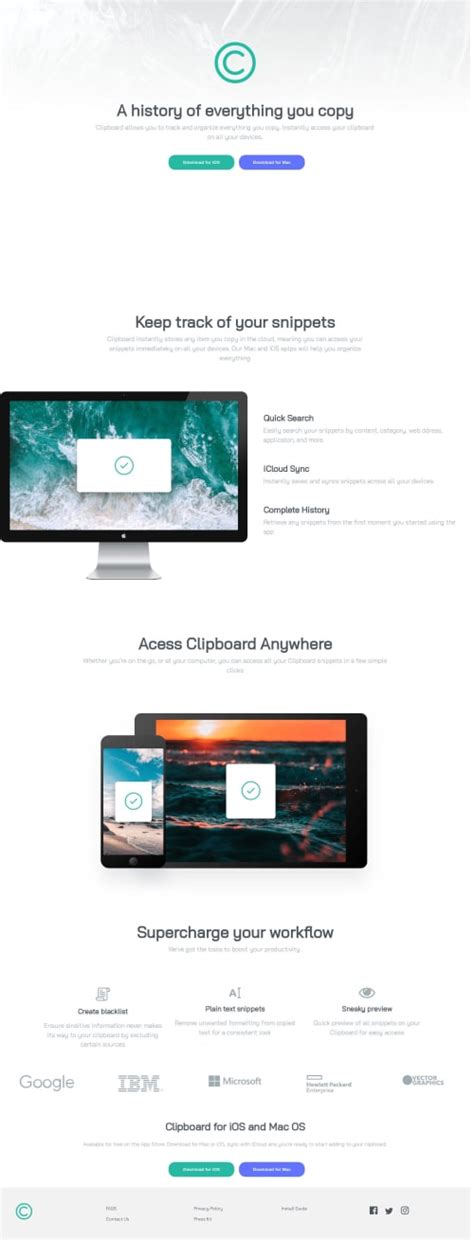 frontend mentor animated responsive clipboard landing page using html