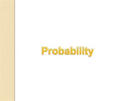 PPT Probability PowerPoint Presentation Free Download ID