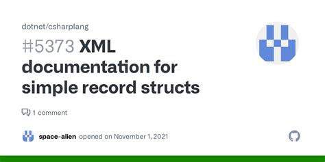 XML Documentation For Simple Record Structs Issue 5373 Dotnet