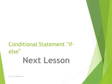 Chapter Three Conditional Statements © Ppt Download