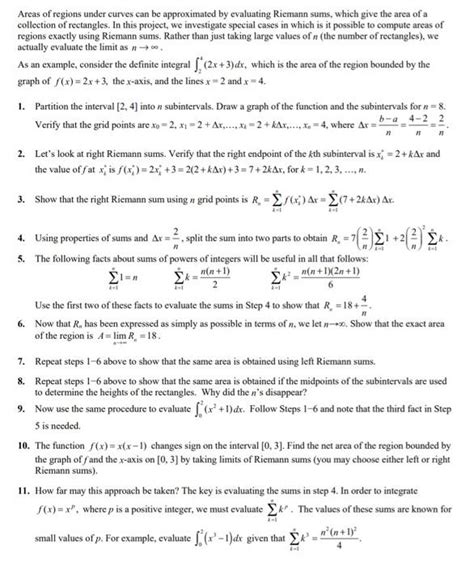 Solved Areas Of Regions Under Curves Can Be Approximated By Chegg Com