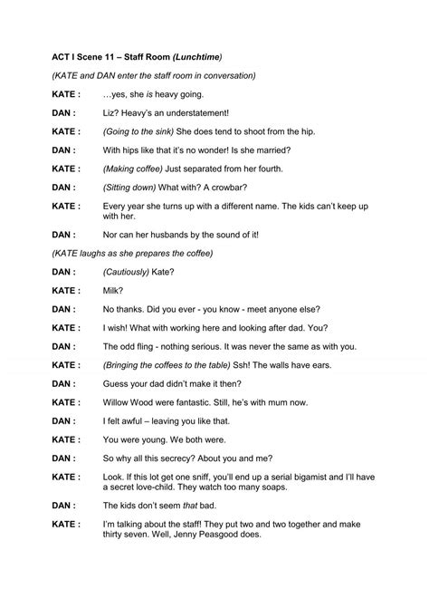 The Script Comedy Plays