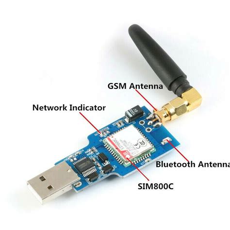 Usb To Gsm Serial Gprs Sim800c Module Bluetooth Co Grandado