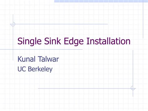 Ppt Single Sink Edge Installation Powerpoint Presentation Free