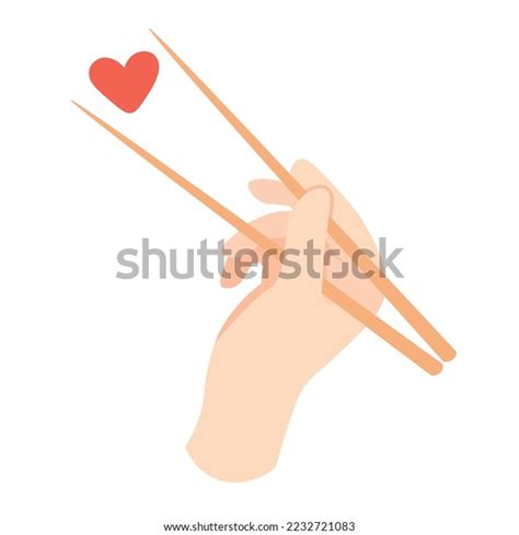 두들 플랫 클립 젓가락이 있는 간단한 스톡 벡터로열티 프리 2232721083 Shutterstock