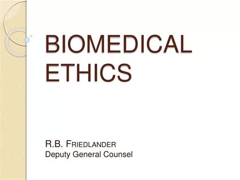 Ppt Biomedical Ethics Powerpoint Presentation Free Download Id 1126715