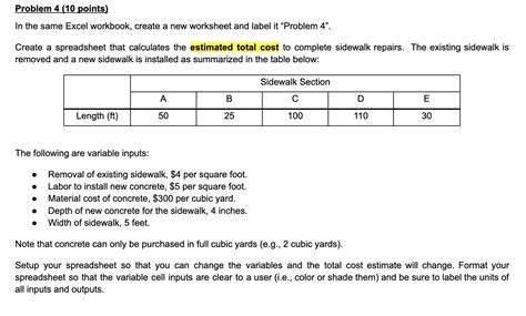 Solved Problem Points In The Same Excel Workbook Chegg Com