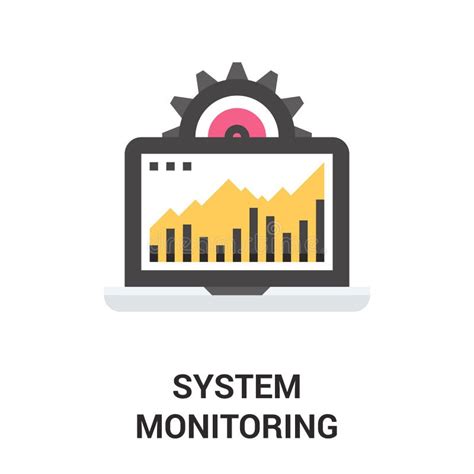 System Monitoring Icon Stock Vector Illustration Of Cogwheel 82396819