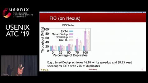 Usenix Atc 19 Smartdedup Optimizing Deduplication For Resource Constrained Devices Youtube