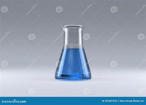 Conical Flask With Solution Stock Image Image Of Arranged Glassware