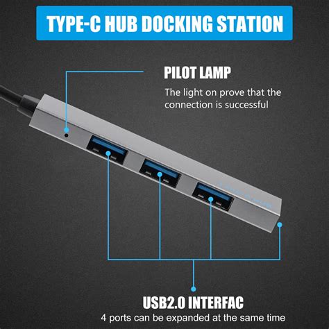 Masteelf Port Type C Docking Station Multi Function Data Hub Usb Adapter Walmart Com