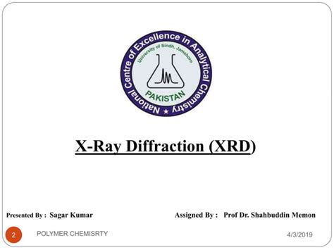 Xrd Presentation Pptx Chemistry Science