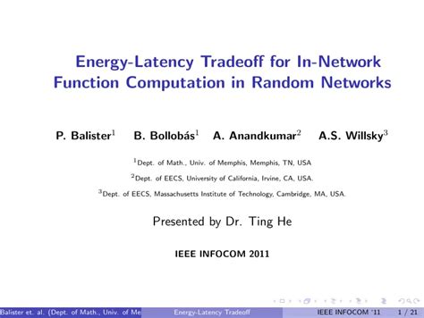 Ppt Energy Latency Tradeoff For In Network Function Computation In Powerpoint Presentation