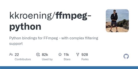 Github Kkroeningffmpeg Python Python Bindings For Ffmpeg With Complex Filtering Support
