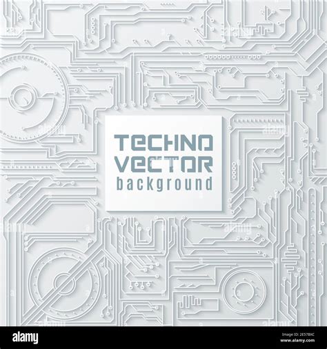 high tech digital circuit computer mother processor background vector